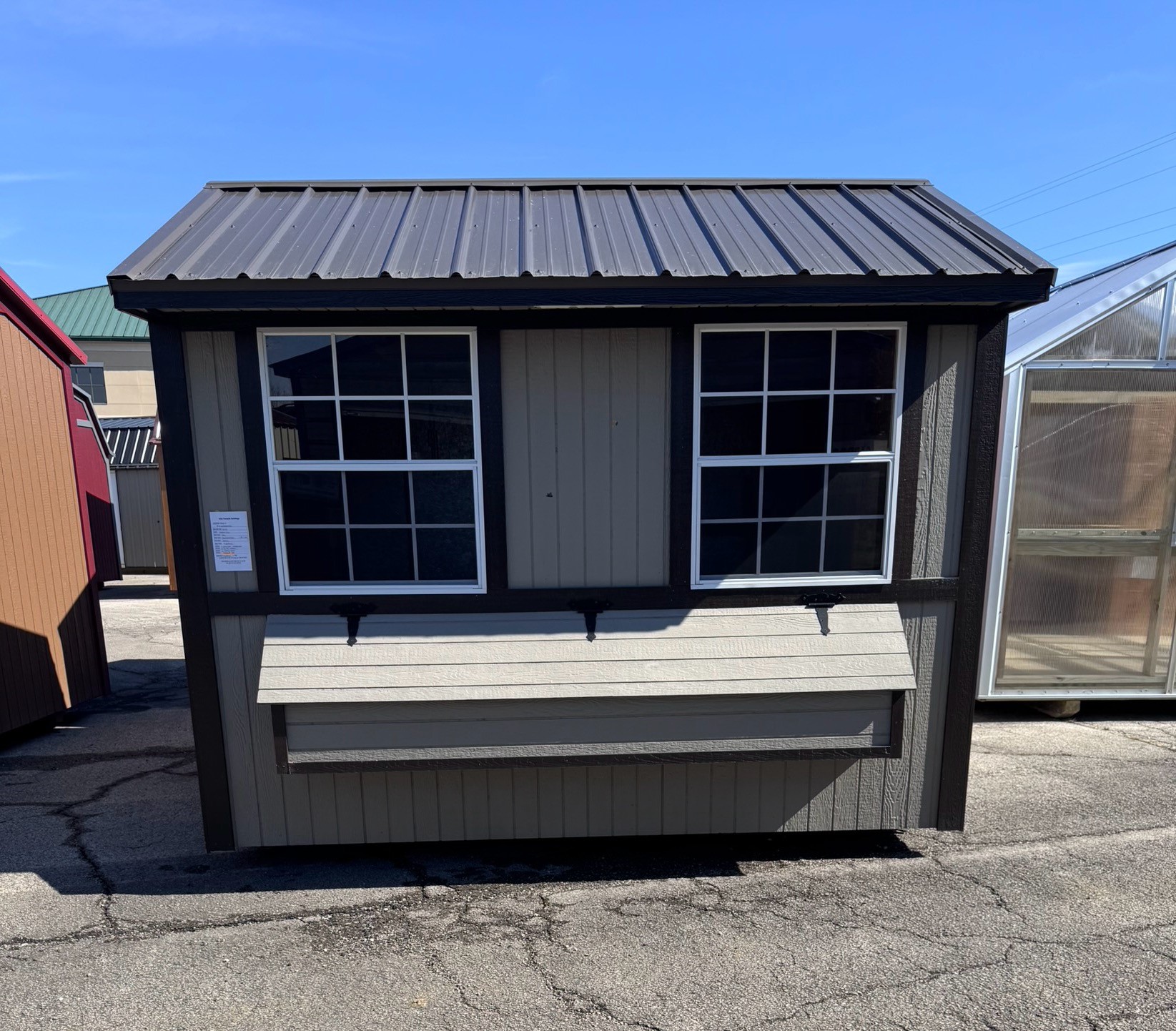 2 - 8x10 Coop Clay Sides - Rollin Mini Barns