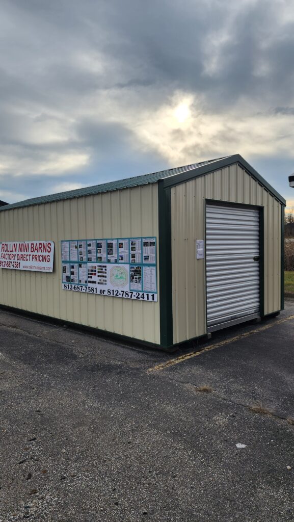 12x24 Standard Metal - Rollin Mini Barns