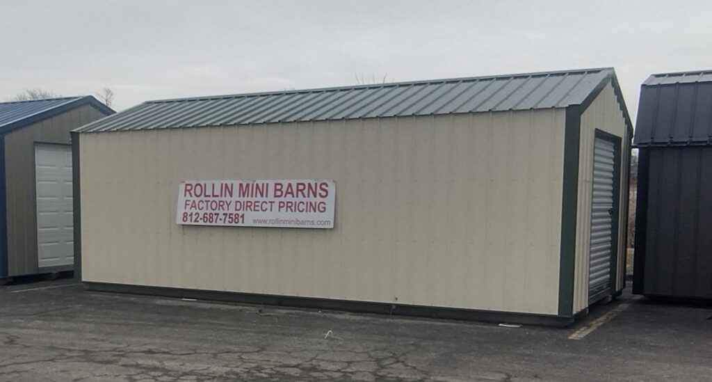 12x24 Standard Metal (ID#12211224SM180) - Rollin Mini Barns