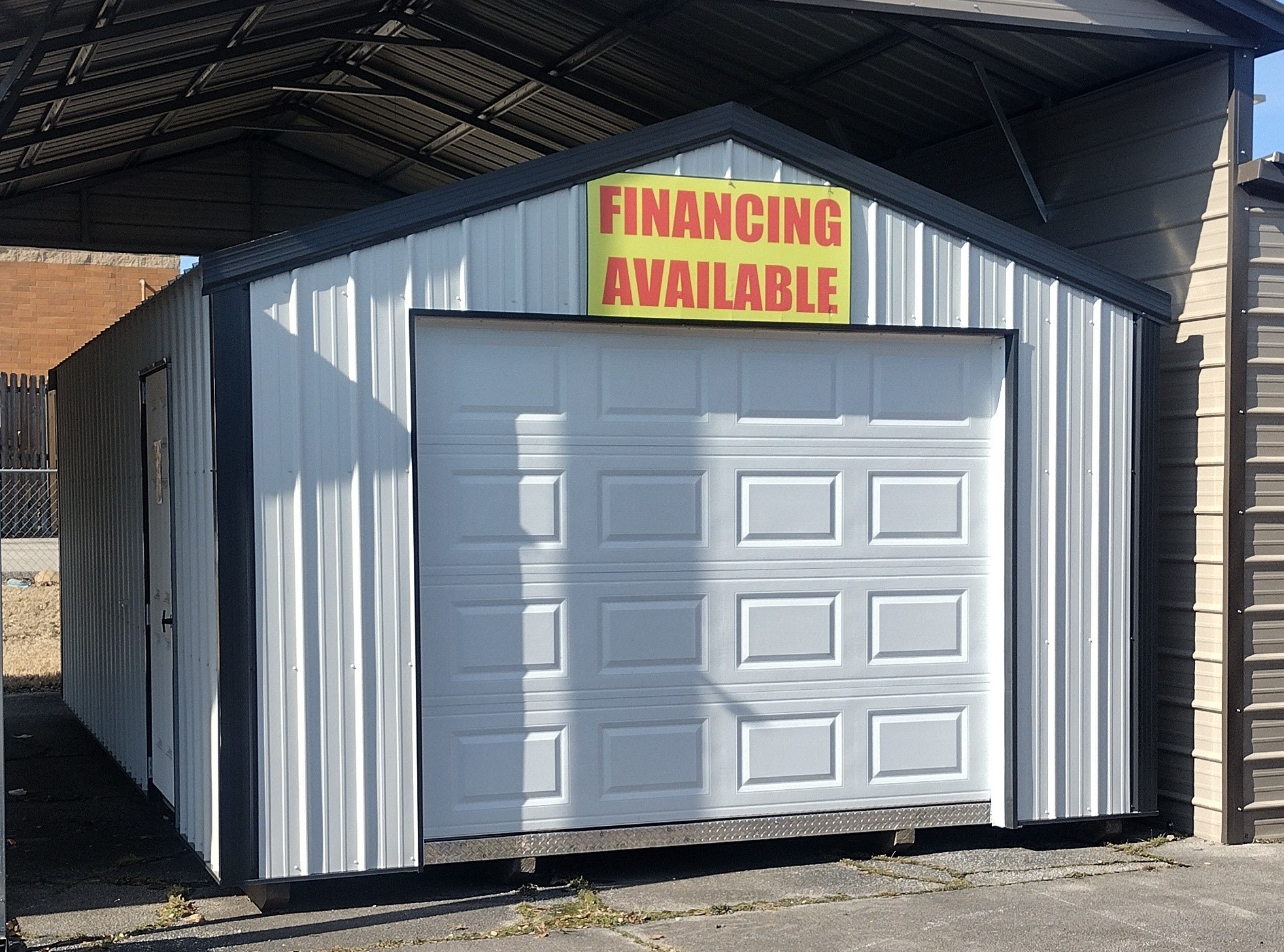 14x24 Metal Garage (ID#3231424MG332) - Rollin Mini Barns