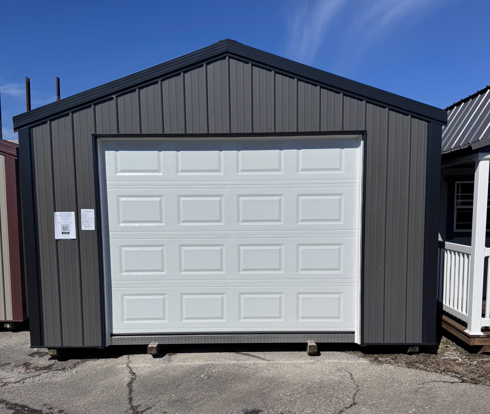 14x28 Metal Garage (ID#1241428MG392) - Rollin Mini Barns