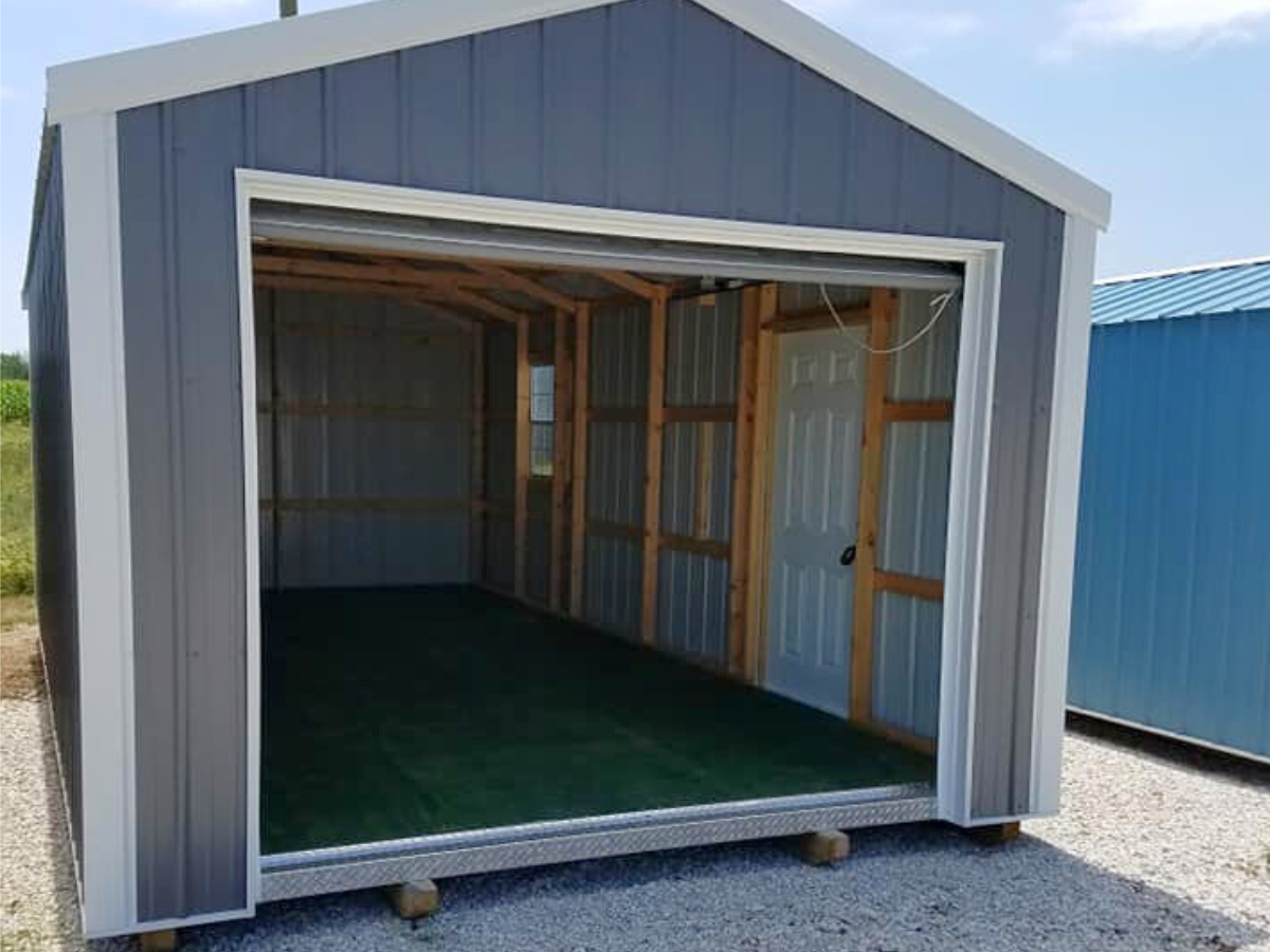 Portable Wood Garages For Sale | Rollin Mini Barns