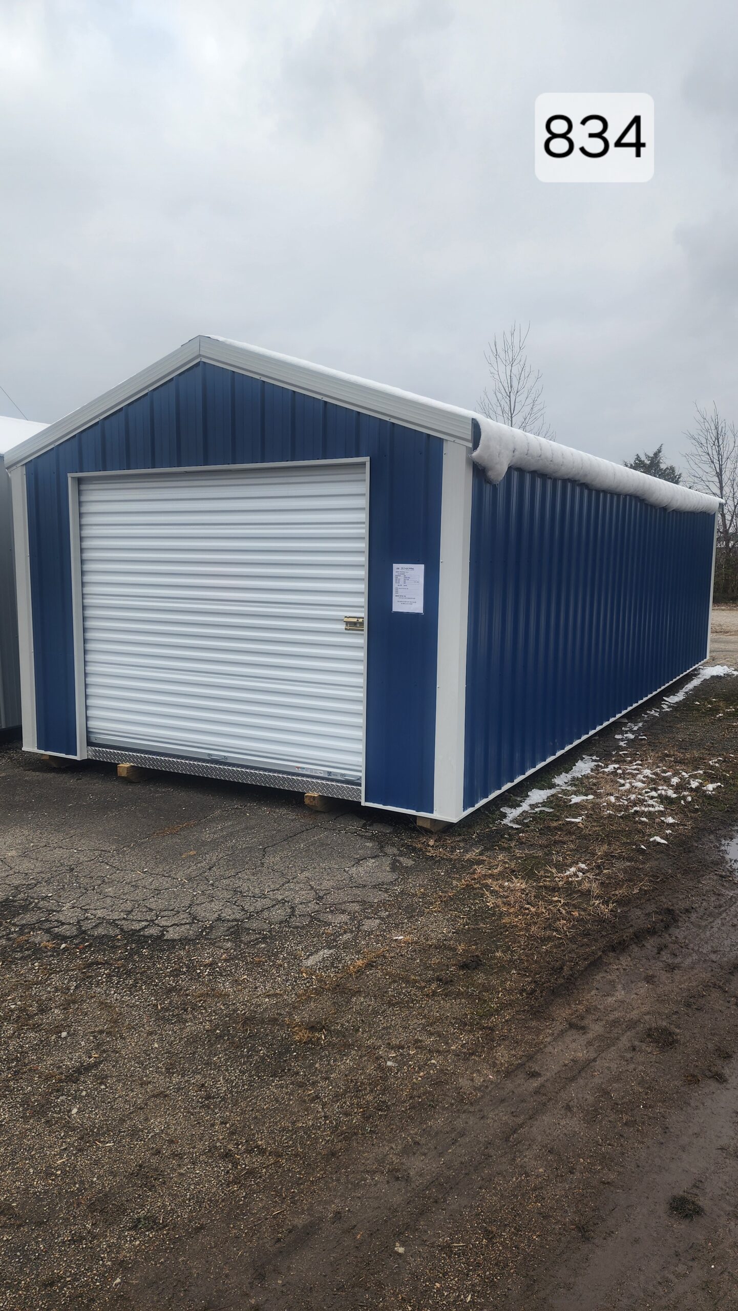 12x30 Standard Metal - Rollin Mini Barns